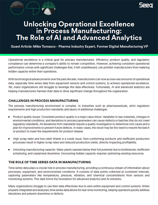 Unlocking Operational Excellence in Process Manufacturing: The Role of AI and Advanced Analytics ...
